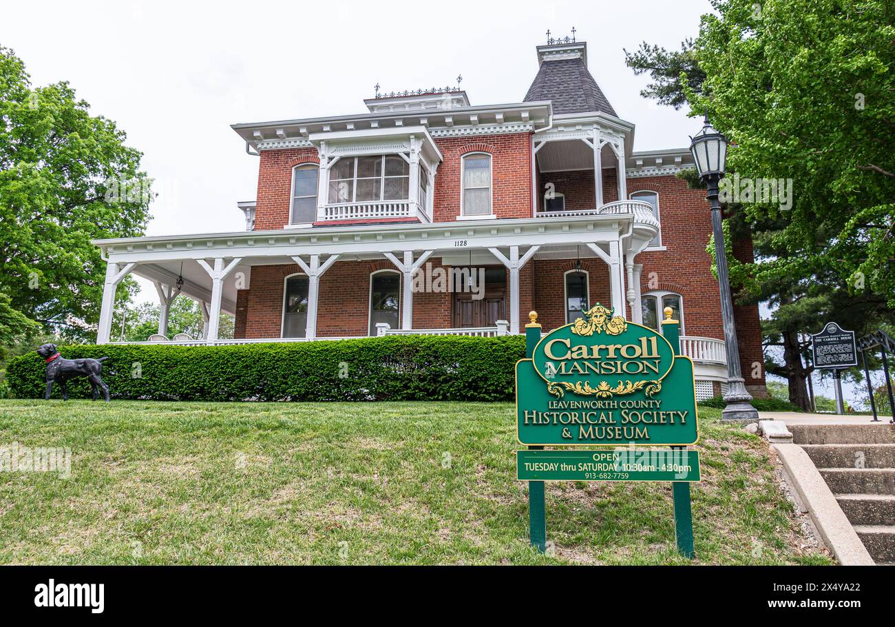 Carroll Mansion Historical Society and Museum Leavenworth Kansas KS ...