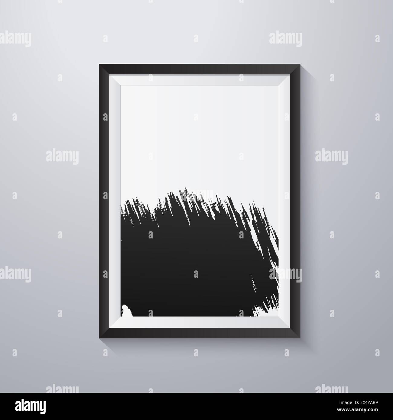 Simple frame with grunge texture style Stock Vector Image & Art - Alamy