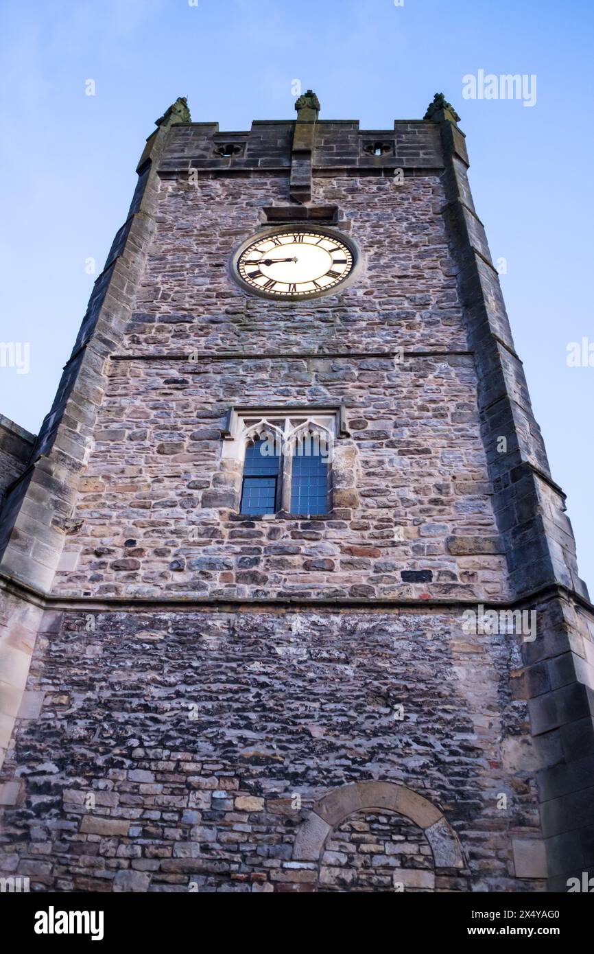 Old trinity church tower richmond by night hi-res stock photography and ...