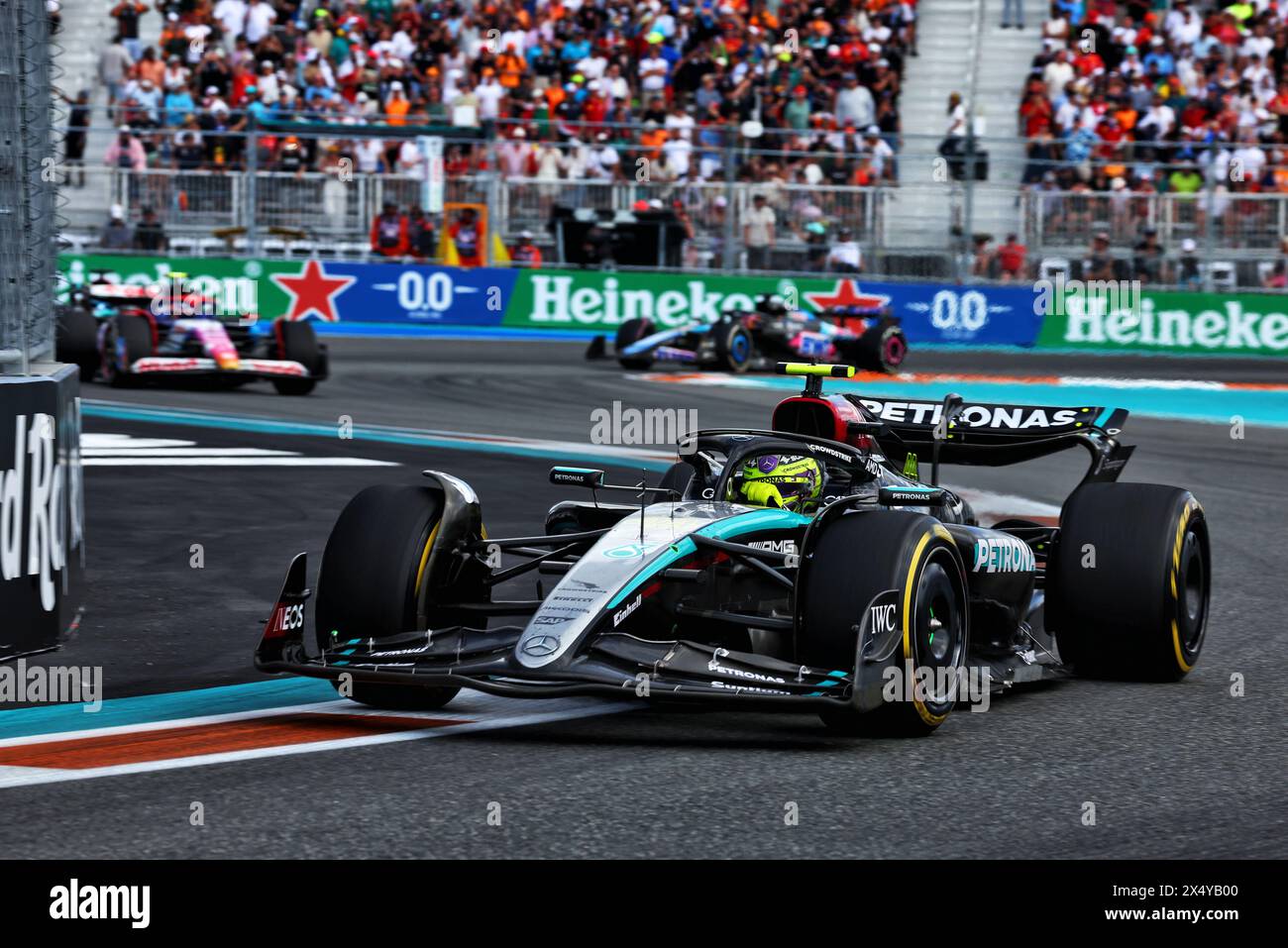 Miami, USA. 05th May, 2024. Lewis Hamilton (GBR) Mercedes AMG F1 W15 ...