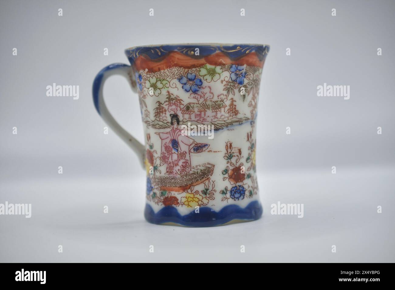 fine China tea cup with floral pattern Stock Photo - Alamy