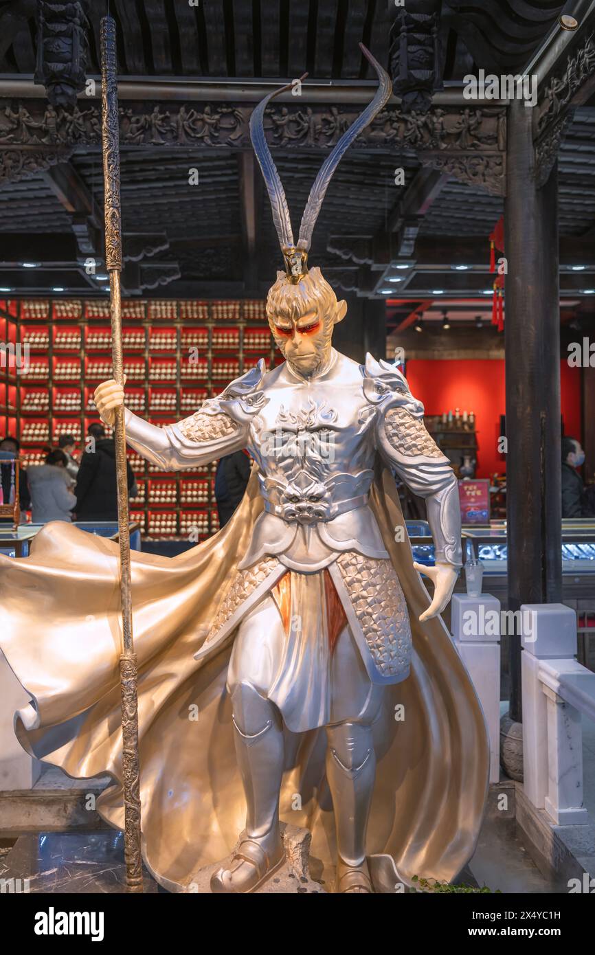 JANUARY, 20, 2022, CHONGQING, CHINA: Hanuman or the monkey god in ...
