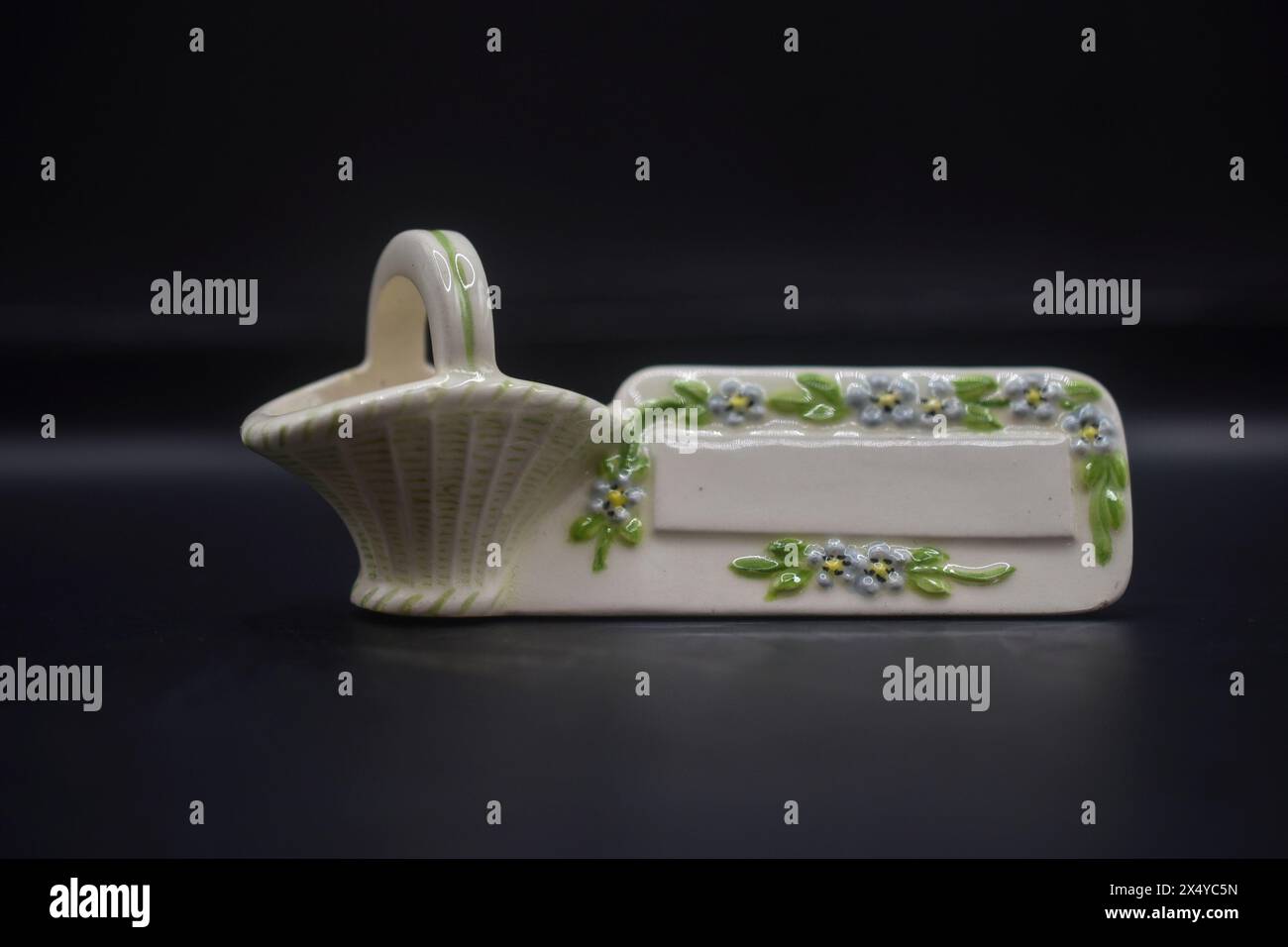 antique porcelain name card Stock Photo - Alamy