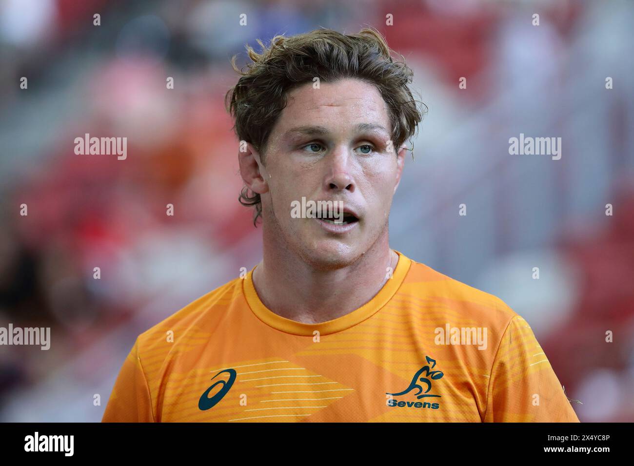 Michael Hooper of Australia in action during HSBC World Rugby Sevens ...