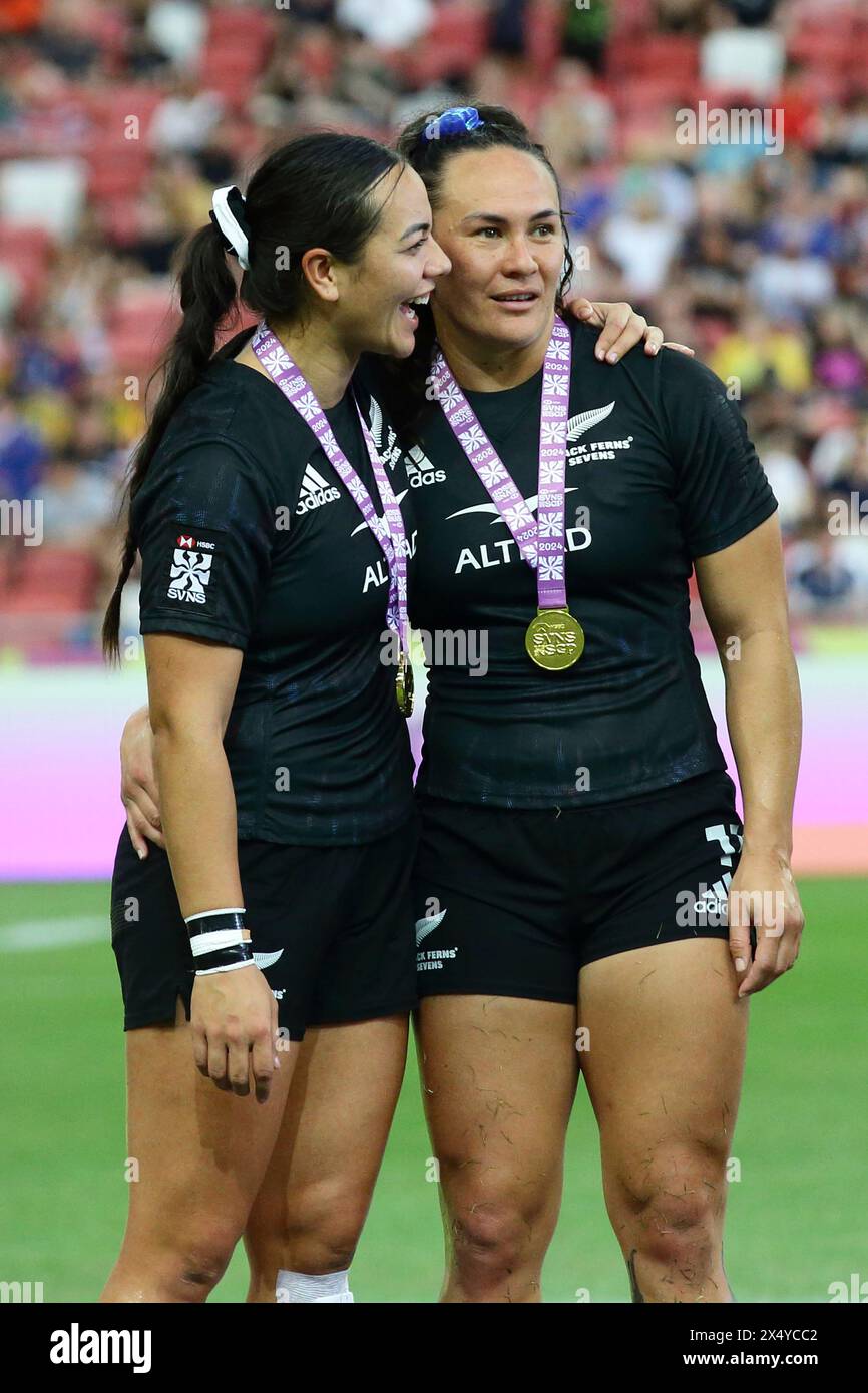 Portia Woodman-Wickliffe of New Zealand in action during HSBC World ...