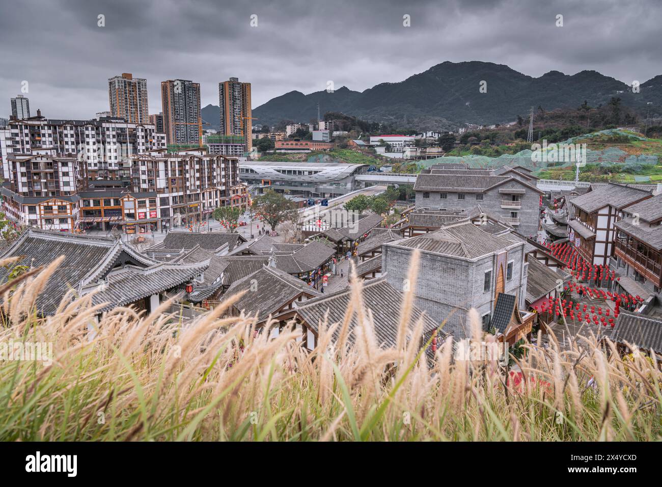 Chongqing China, 7 JANUARY 2021 : Ciqikou or Porcelain Port ancient ...