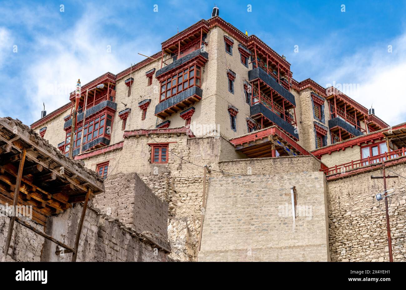 Historic Stok Monastery in India's Ladakh region near Leh Stock Photo ...