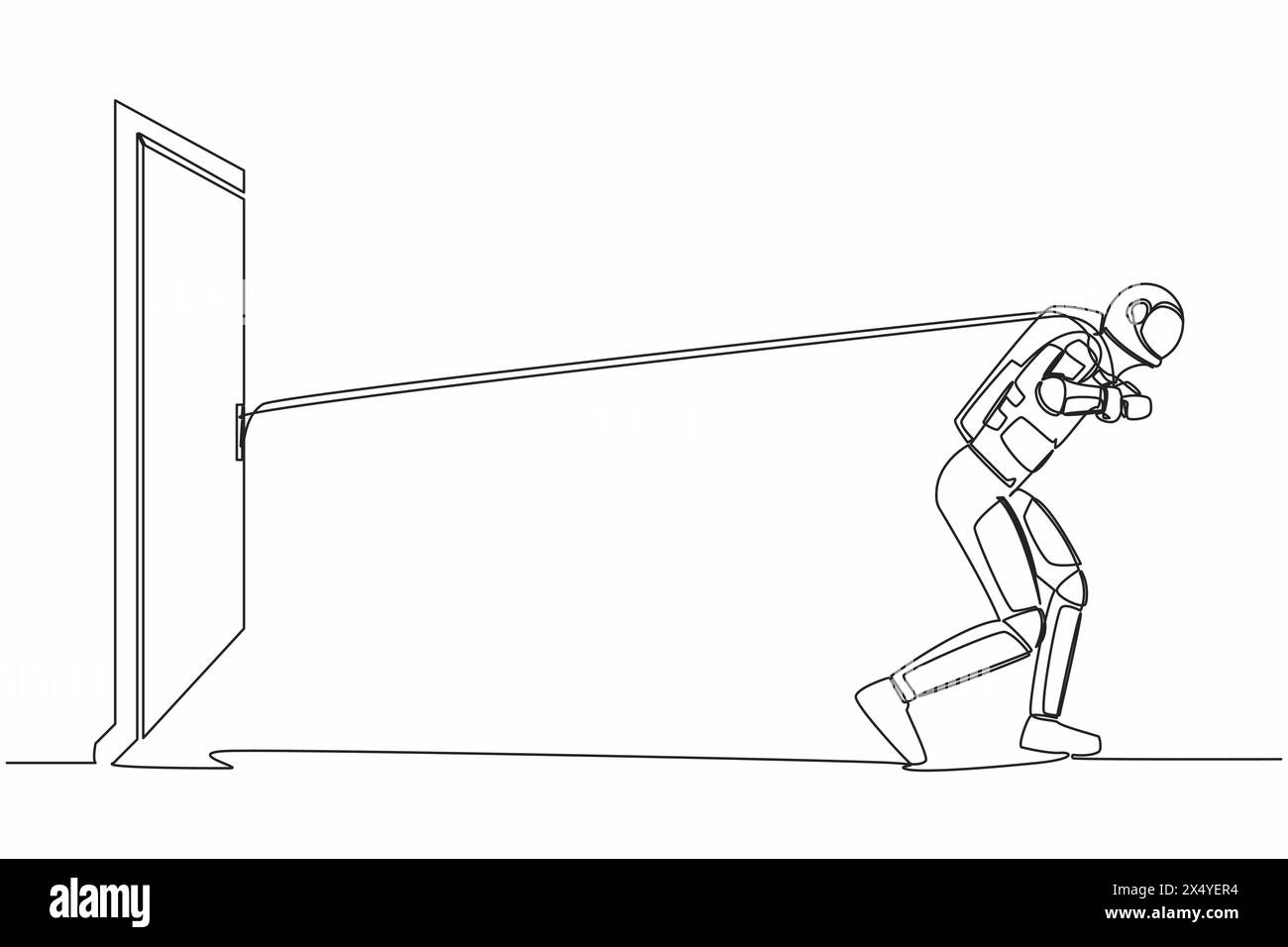 Heavy door pull open hi-res stock photography and images - Alamy