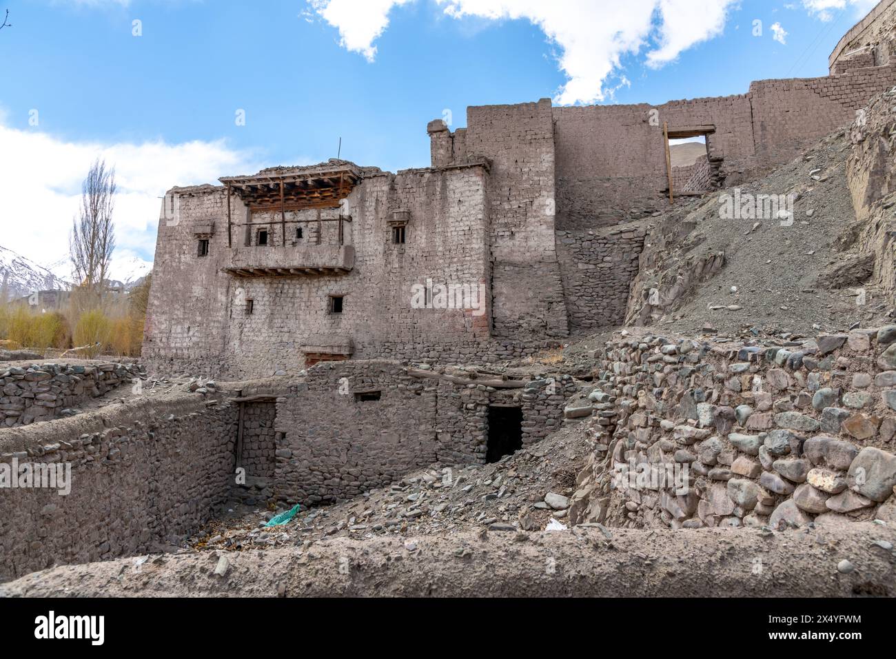 Historic Stok Monastery in India's Ladakh region near Leh Stock Photo ...
