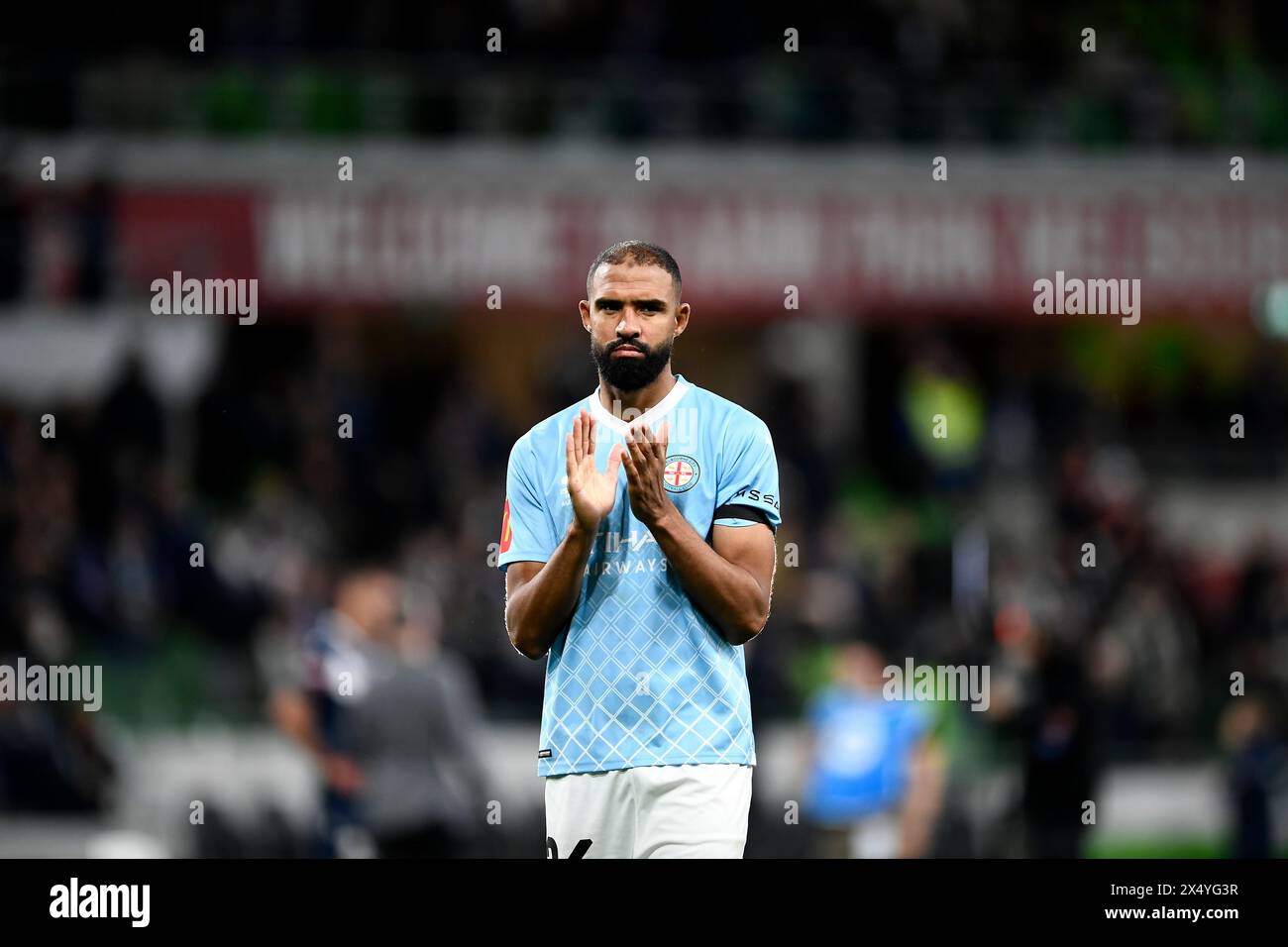 MELBOURNE, AUSTRALIA. 5 May, 2024. Pictured: A forlorn Samuel Souprayen ...
