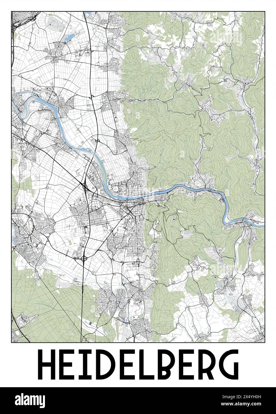 Germany map highway Stock Vector Images - Alamy