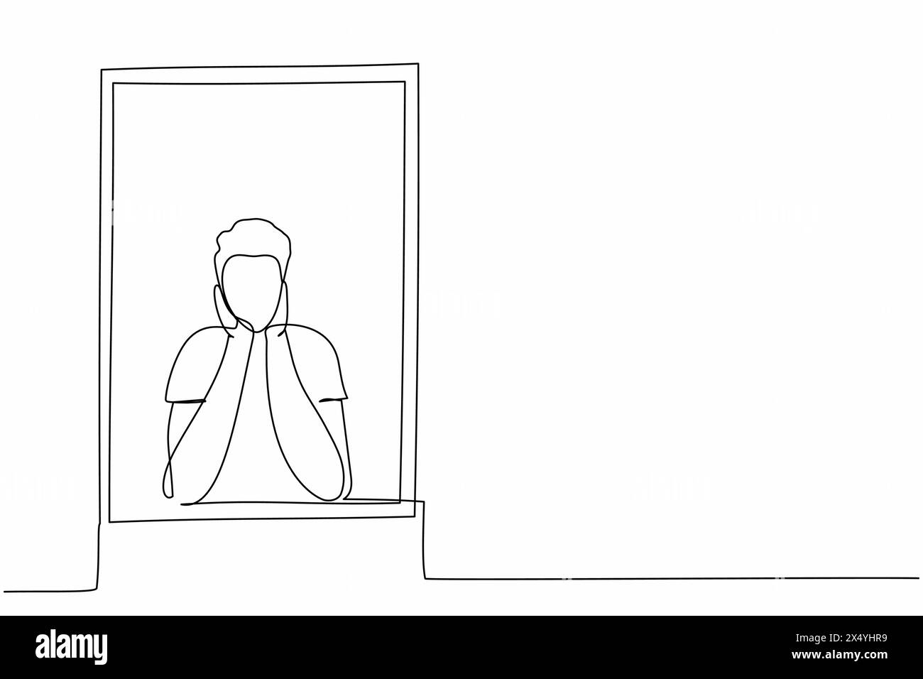 Isolated isolation solitude Stock Vector Images - Alamy