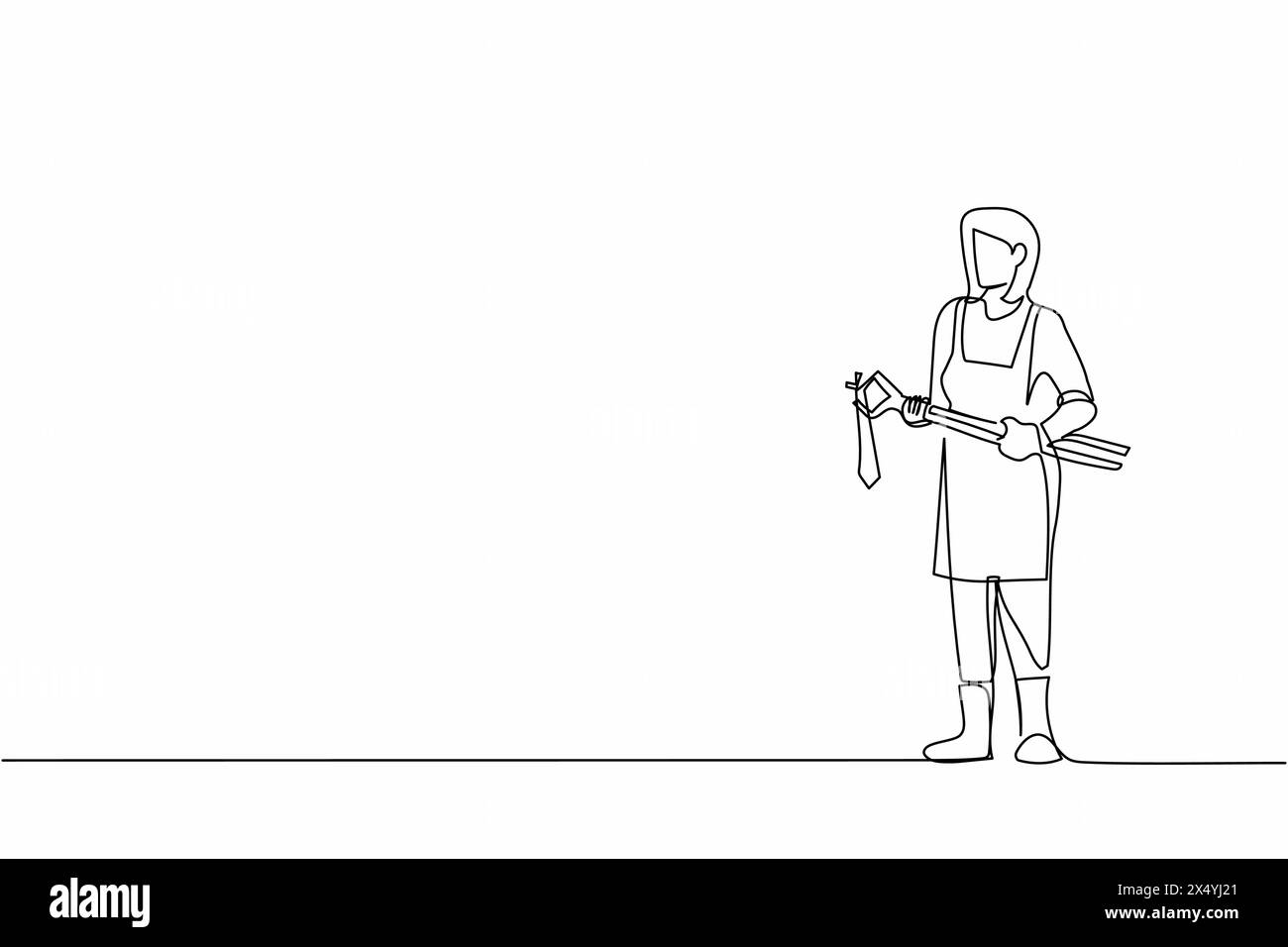 Medieval blacksmith woman Black and White Stock Photos & Images - Alamy