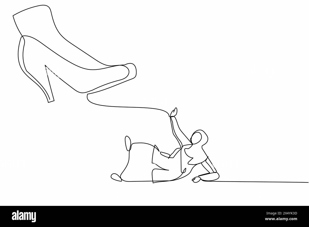 Woman muslim bullying Stock Vector Images - Alamy