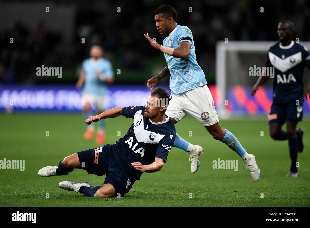 MELBOURNE, AUSTRALIA. 5 May, 2024. Pictured: Damien Da Silva of Victory ...