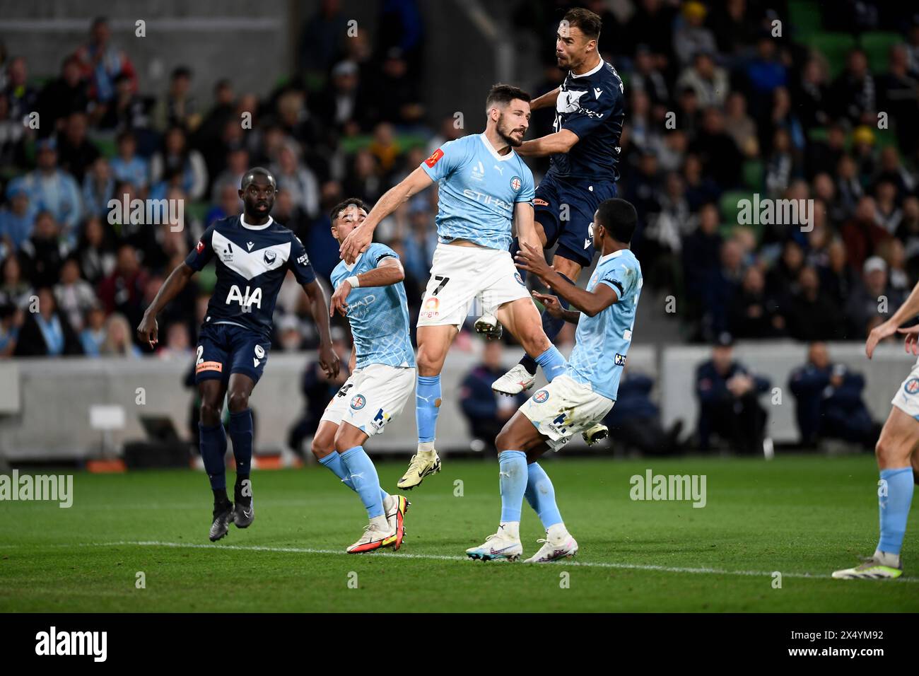 MELBOURNE, AUSTRALIA. 5 May, 2024. Pictured: Melbourne City midfielder ...