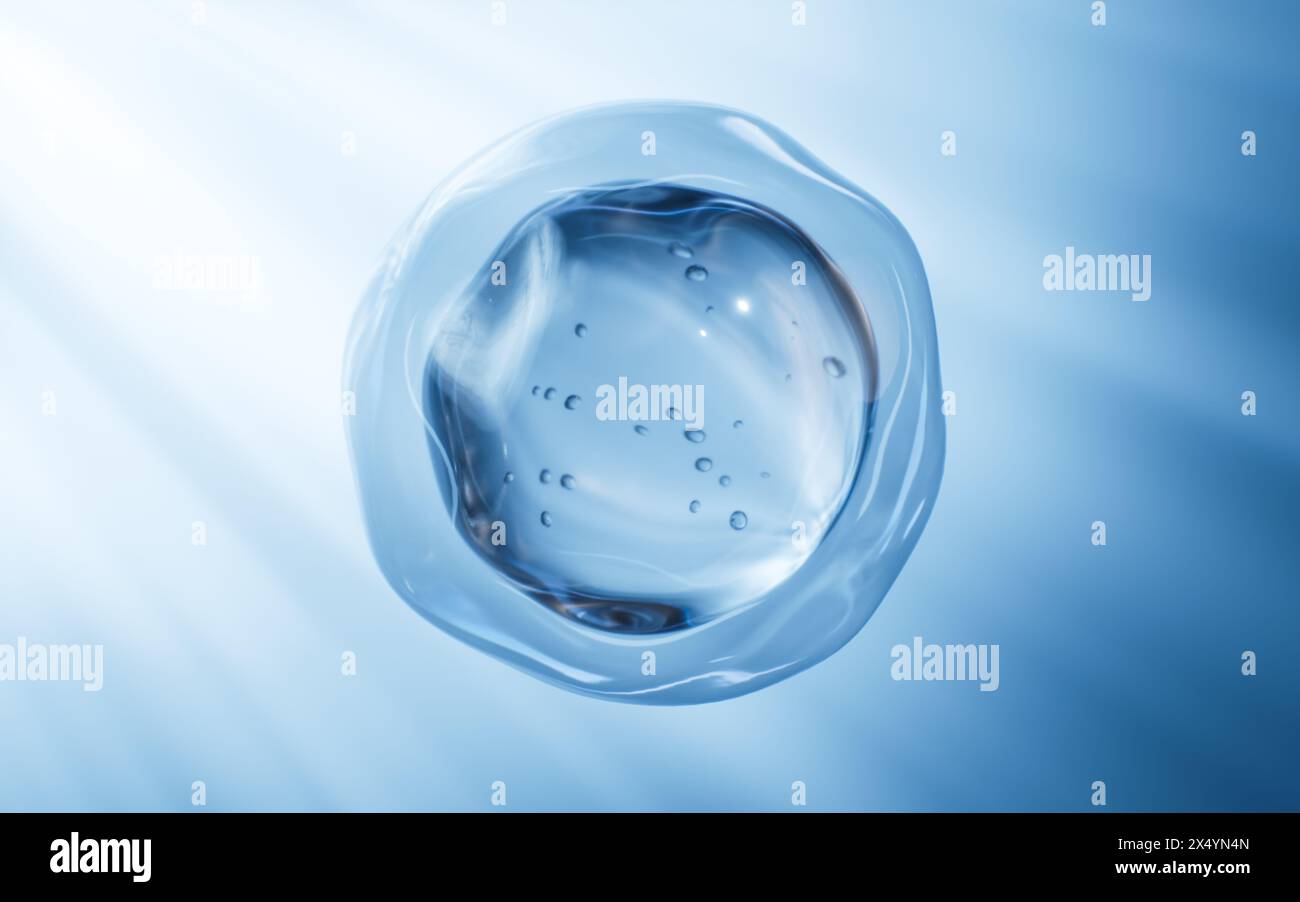 Biological cell background, skincare and biomedical concept, 3d ...