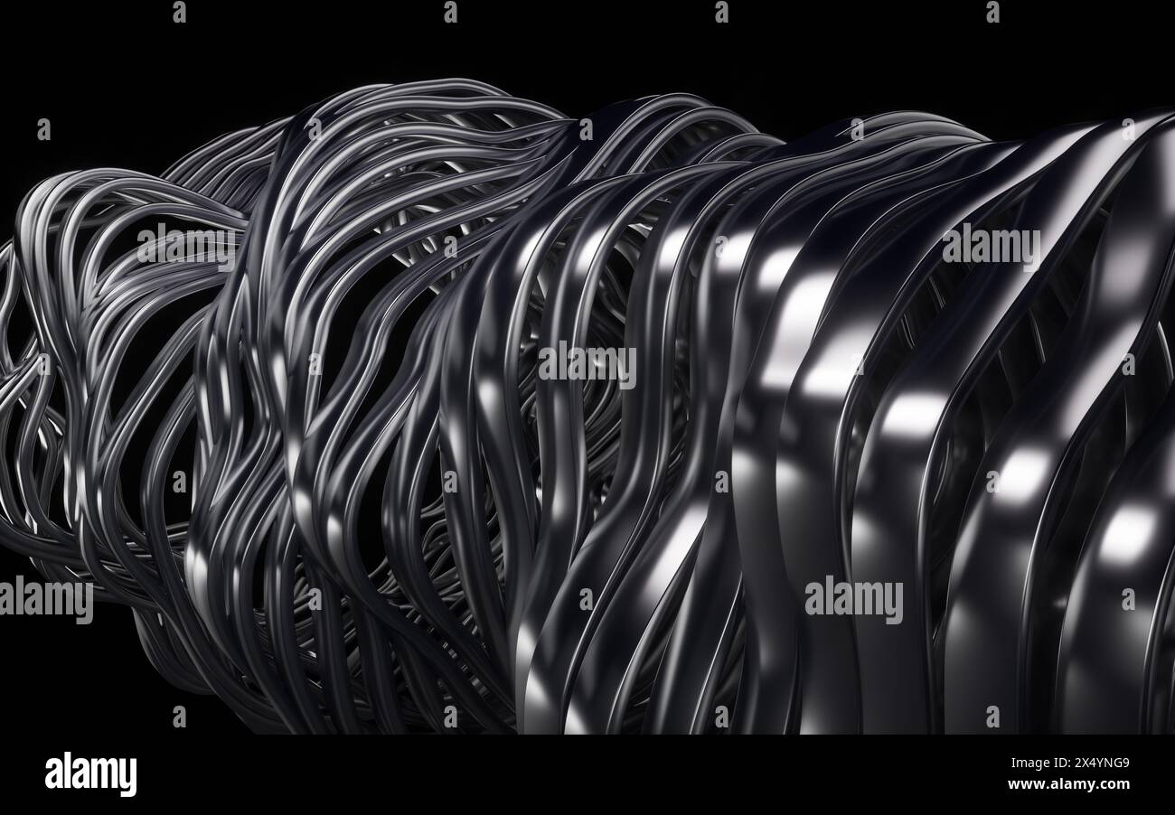 Abstract black metal background, 3d rendering. 3d illustration Stock ...