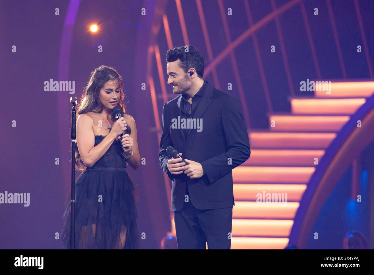 Offenburg Schlagersaengerin Sarah Engel beim Auftritt am 04.05.2024 in ...