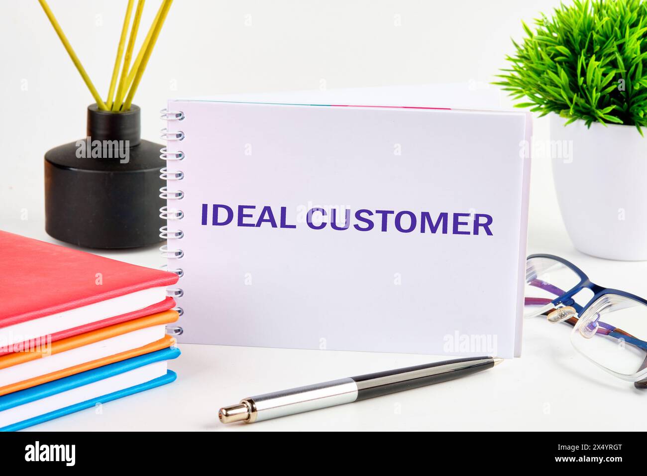 Business ideal customer concept. Copy space. Ideal customer symbol on a ...