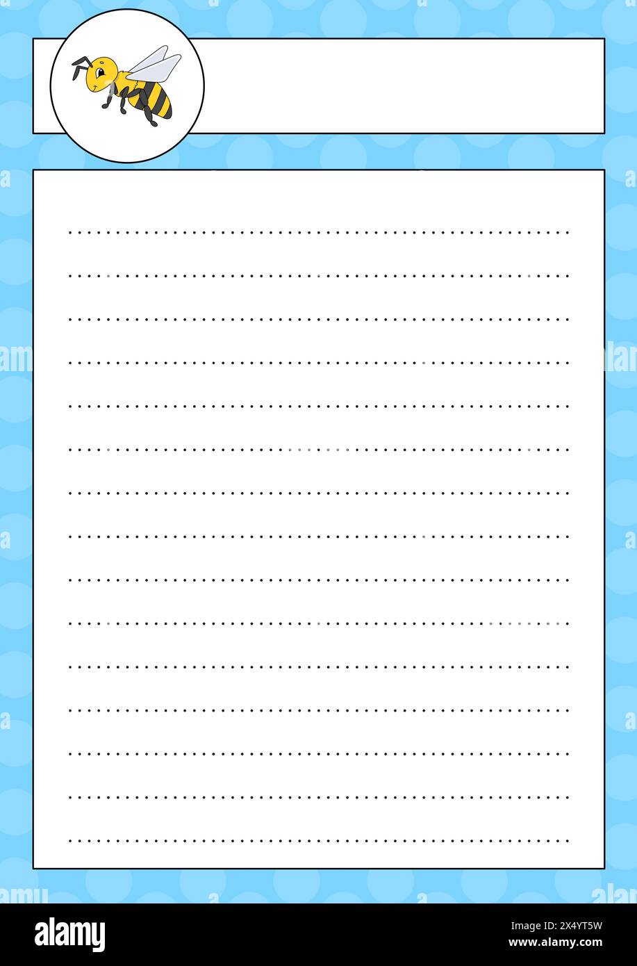 Lined sheet template. Handwriting paper. For diary, planner, checklist ...
