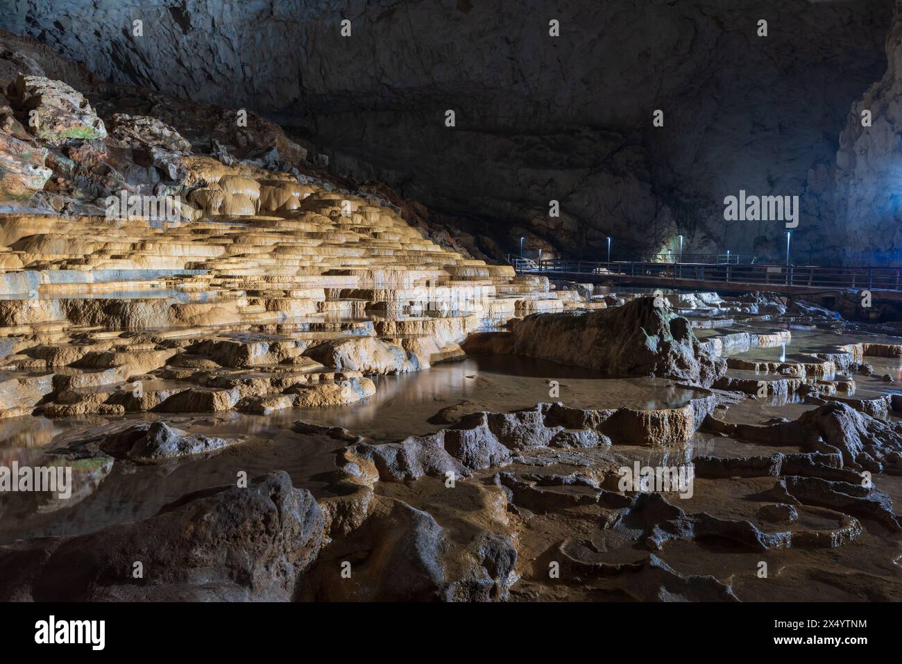 Akiyoshido cave. A solutional cave inside Akiyoshidai Quasi-National ...
