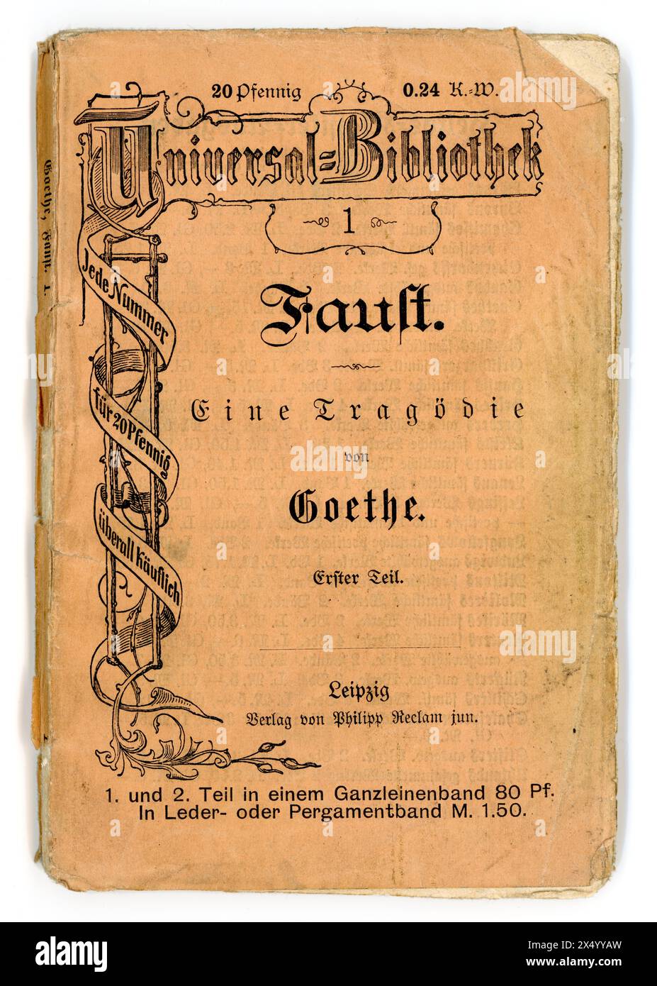 literature, "Faust", one tragedy by Goethe, main heading, Johann ...