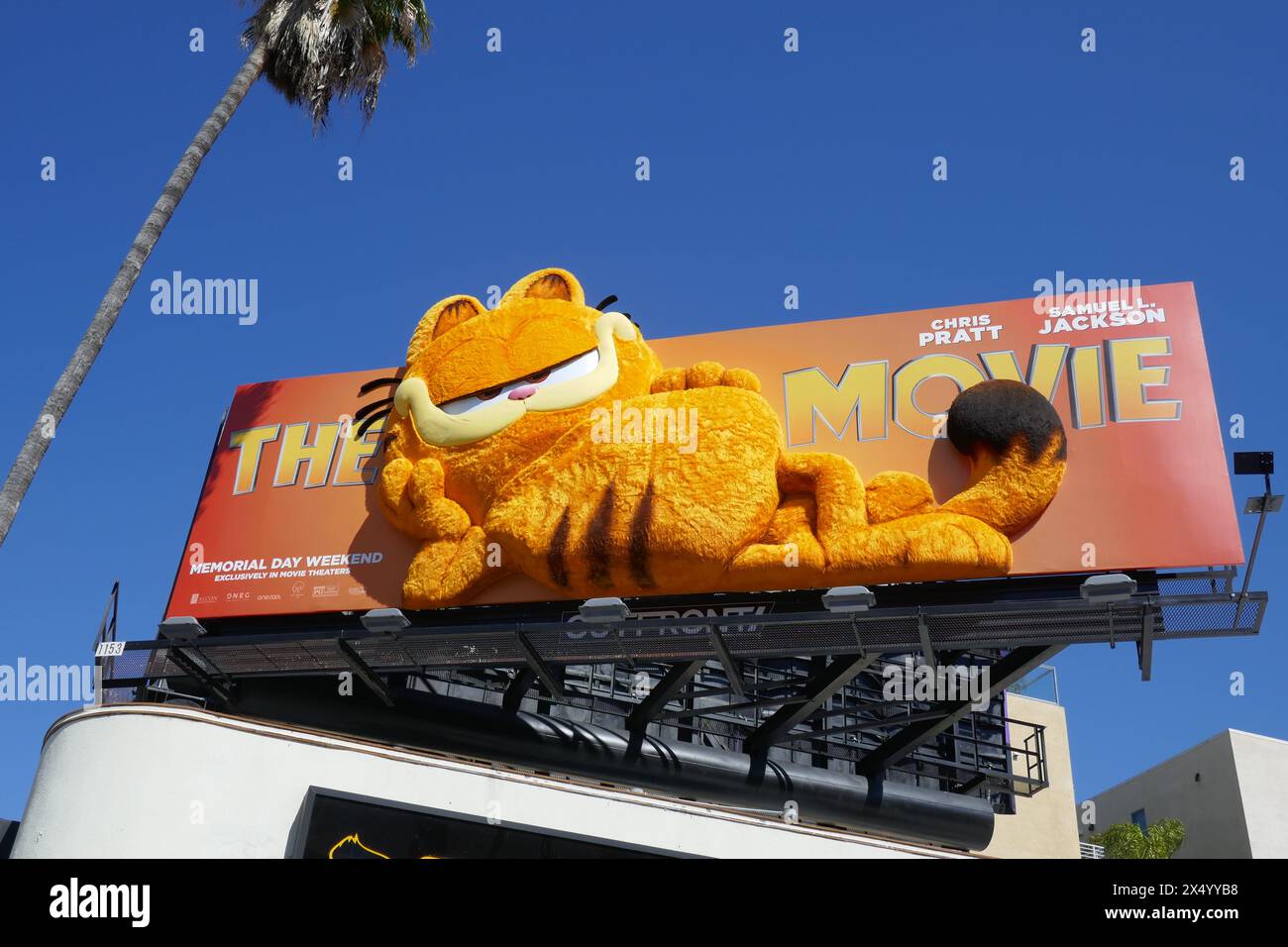Los Angeles, California, USA 5th May 2024 The Garfield Movie Billboard ...