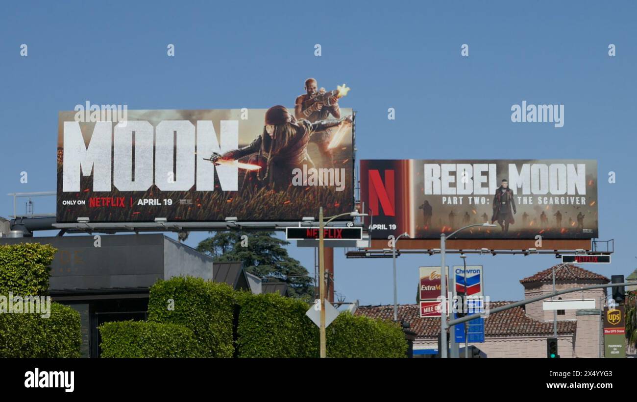 Los Angeles, California, USA 5th May 2024 Rebel Moon Billboards on ...