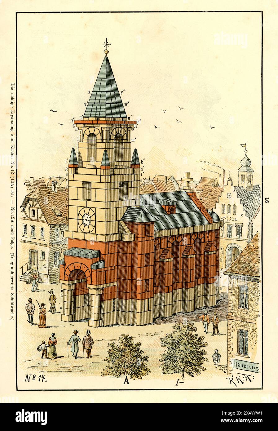 toys, building set for children, construction manual for a church ...