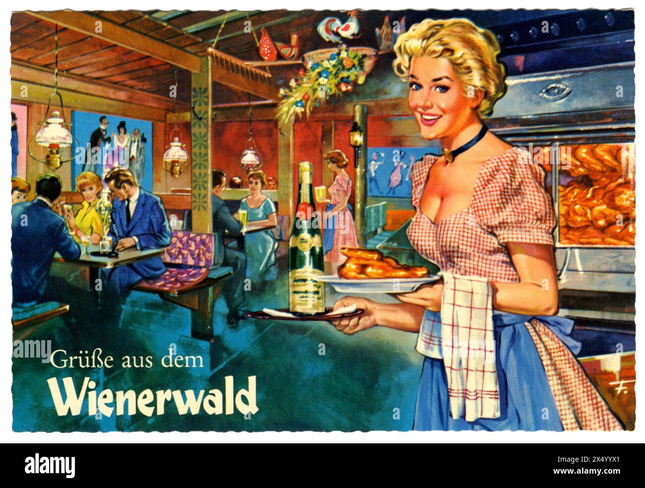 advertising, Vienna Woods, "Gruesse aus dem Wienerwald", ADDITIONAL ...