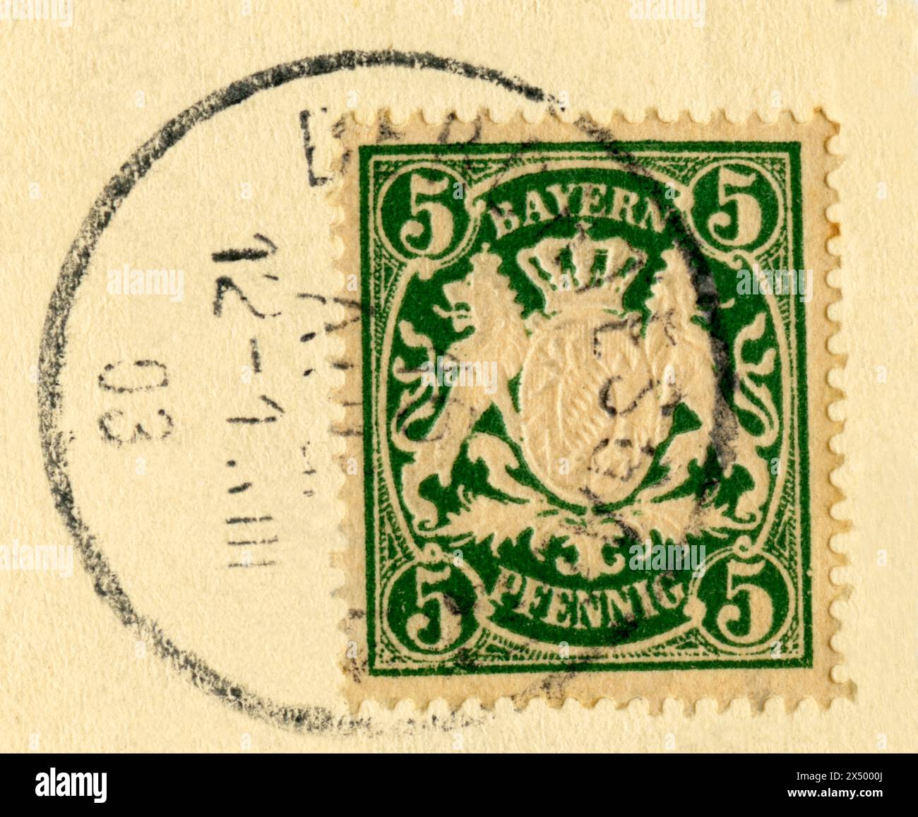 Postage stamp bavaria germany hi-res stock photography and images - Alamy