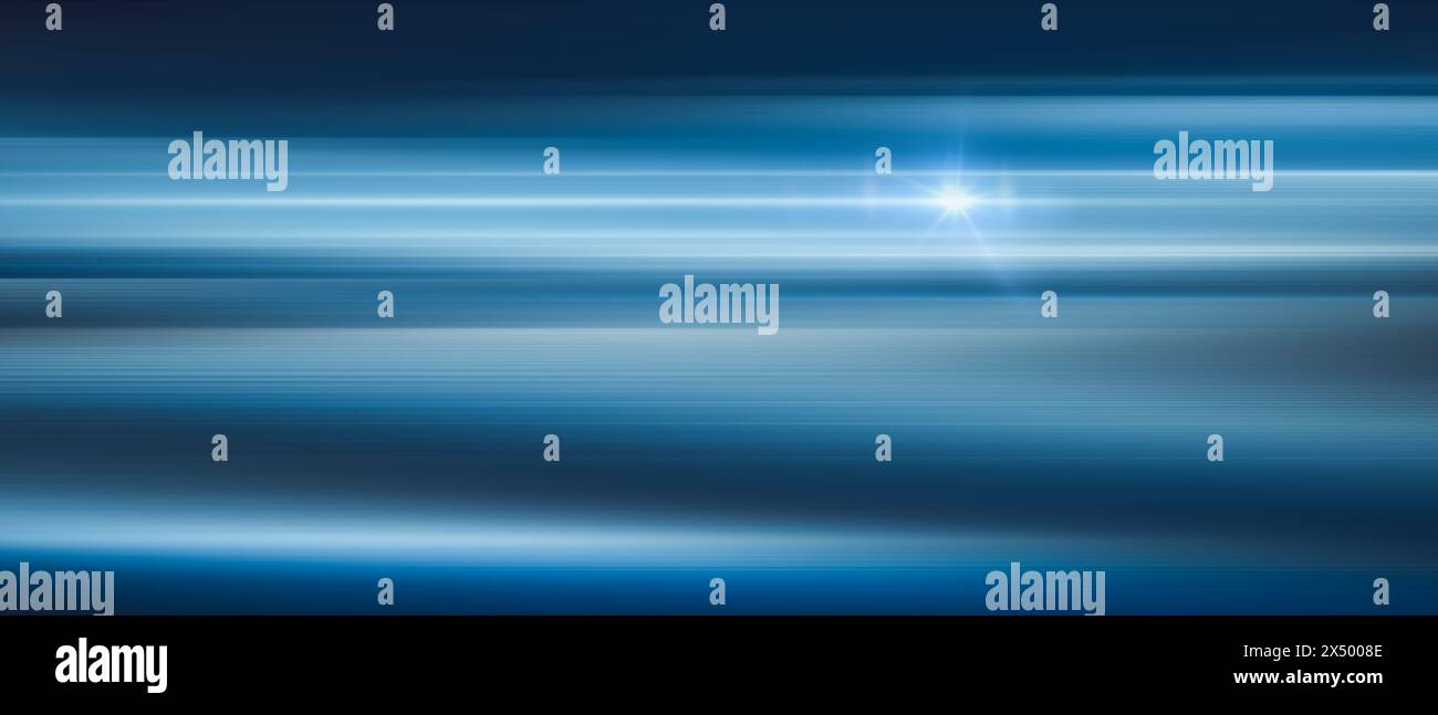 Sapphire Spotlight, Luminous Laser Rays on Deep Night Stock Photo - Alamy