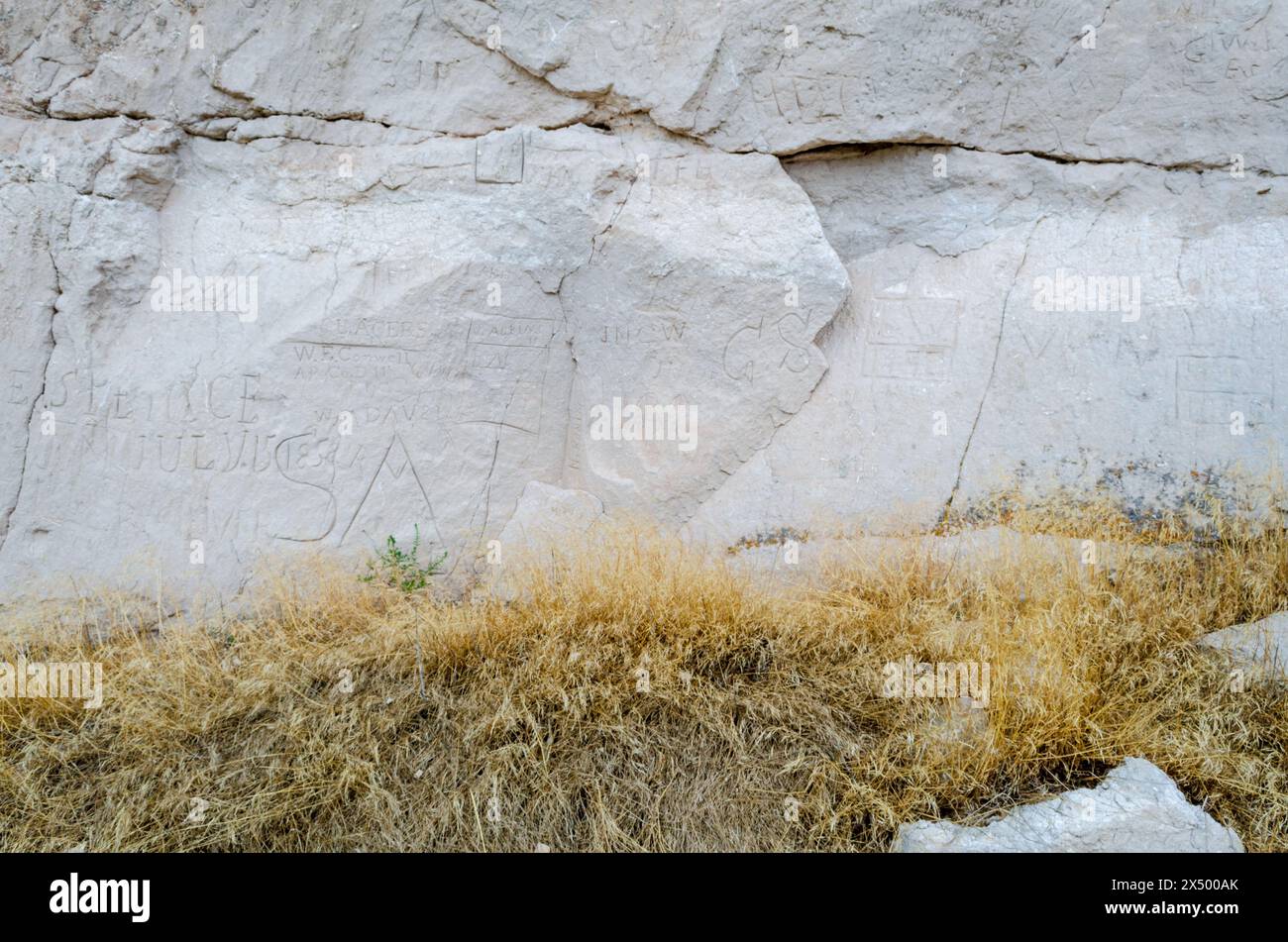 Register Cliff State Historic Site, State park in Wyoming, USA Stock ...