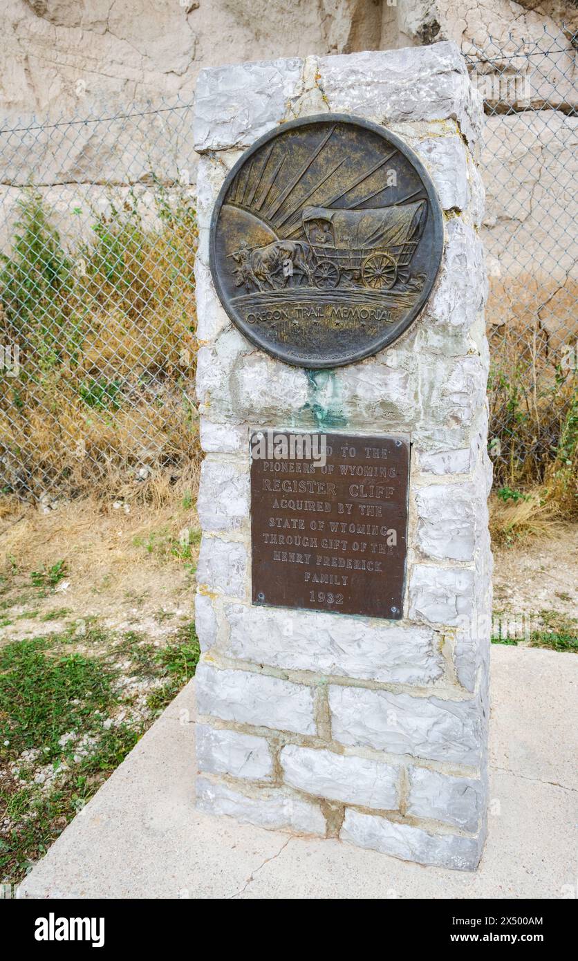 Register Cliff State Historic Site, State park in Wyoming, USA Stock ...