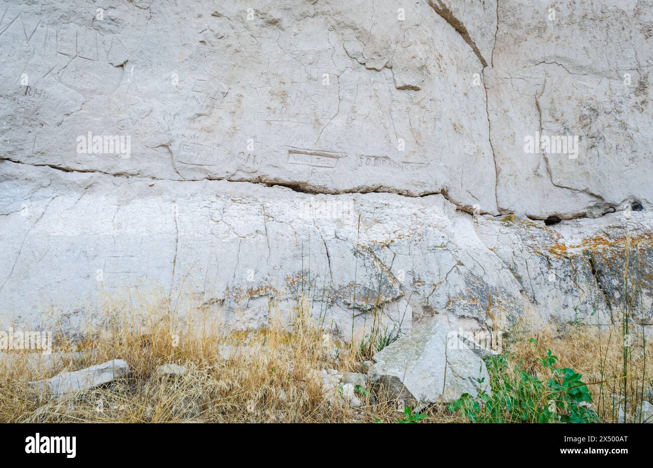 Register Cliff State Historic Site, State park in Wyoming, USA Stock ...