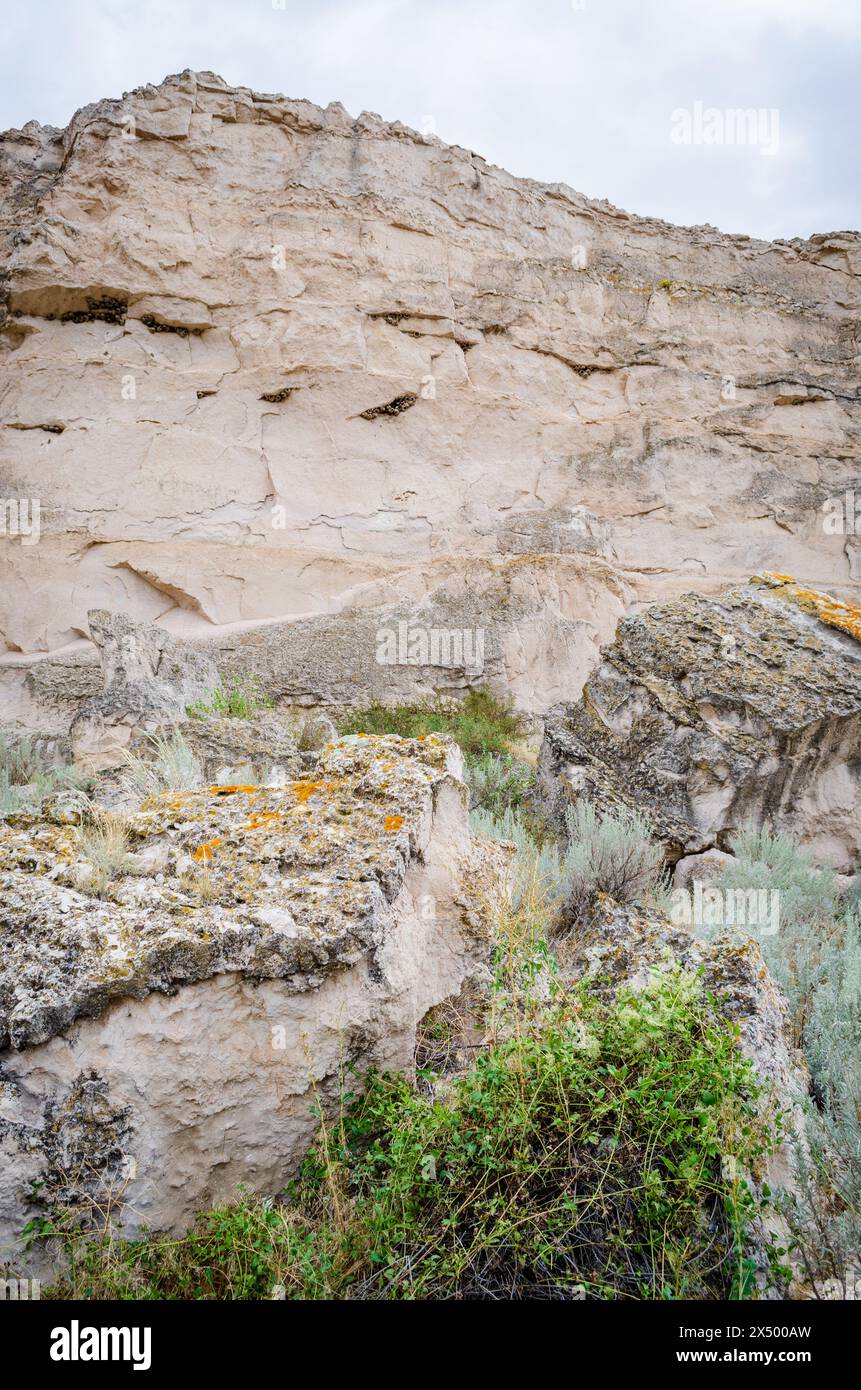 Register Cliff State Historic Site, State park in Wyoming, USA Stock ...