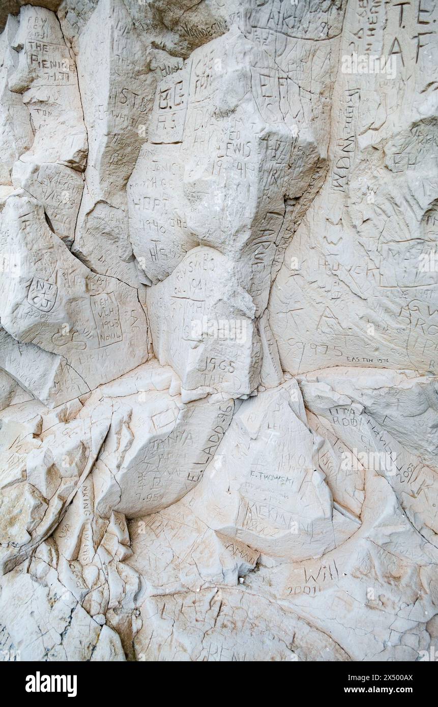 Register Cliff State Historic Site, State park in Wyoming, USA Stock ...