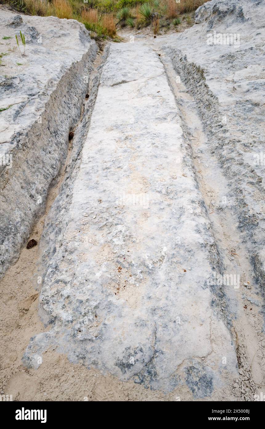 Oregon Trail Ruts State Historic Site in Guernsey, Wyoming, USA Stock ...