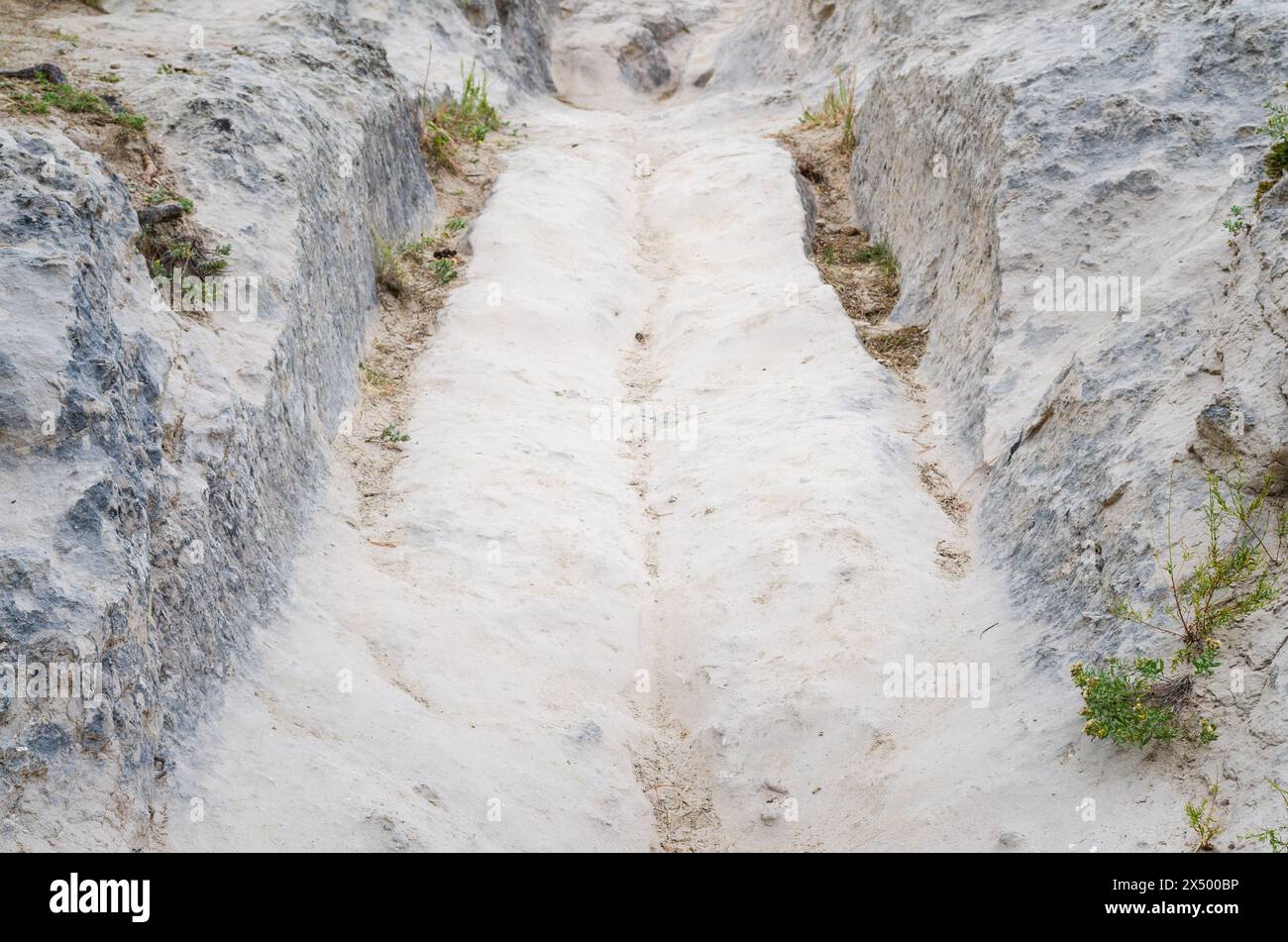 Oregon Trail Ruts State Historic Site in Guernsey, Wyoming, USA Stock ...