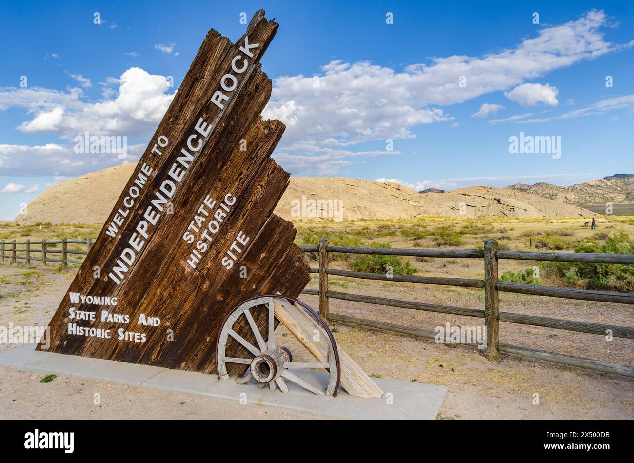 Independence Rock State Historic Site in southwestern Natrona County ...