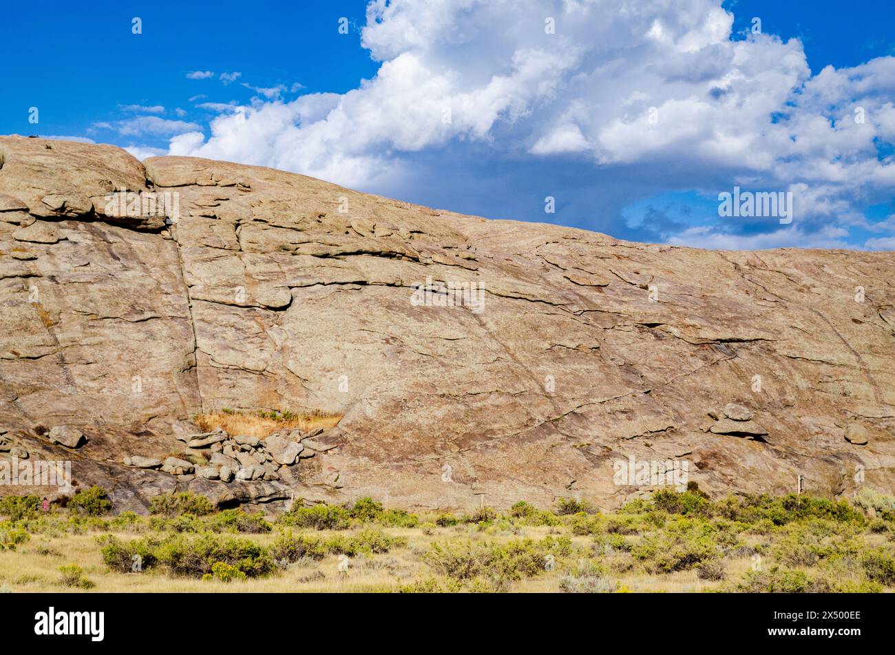 Independence Rock State Historic Site in southwestern Natrona County ...