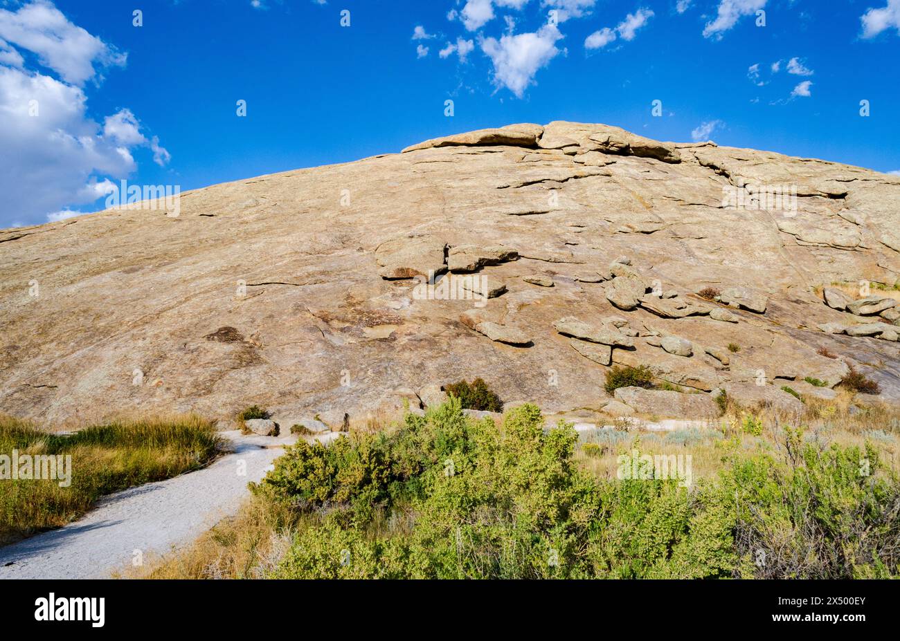Independence Rock State Historic Site in southwestern Natrona County ...