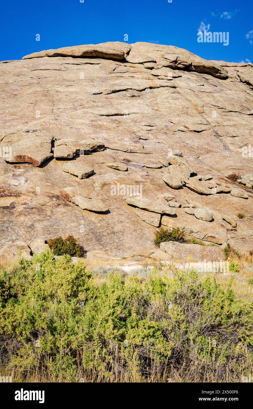 Independence Rock State Historic Site in southwestern Natrona County ...