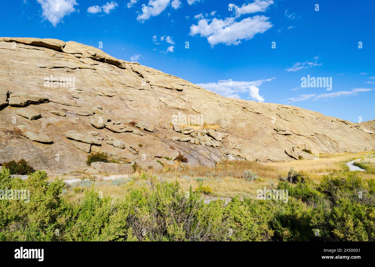 Independence Rock State Historic Site in southwestern Natrona County ...