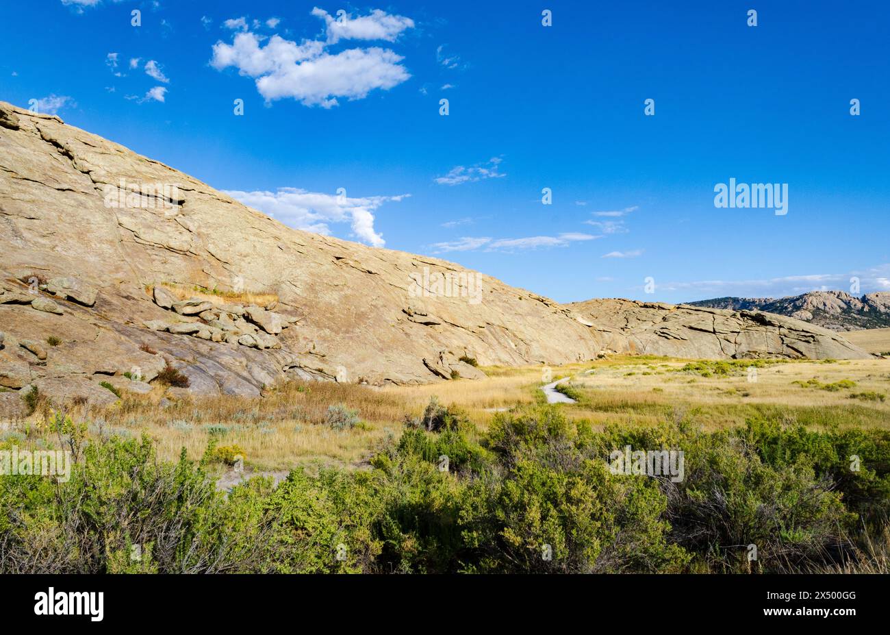 Independence Rock State Historic Site in southwestern Natrona County ...
