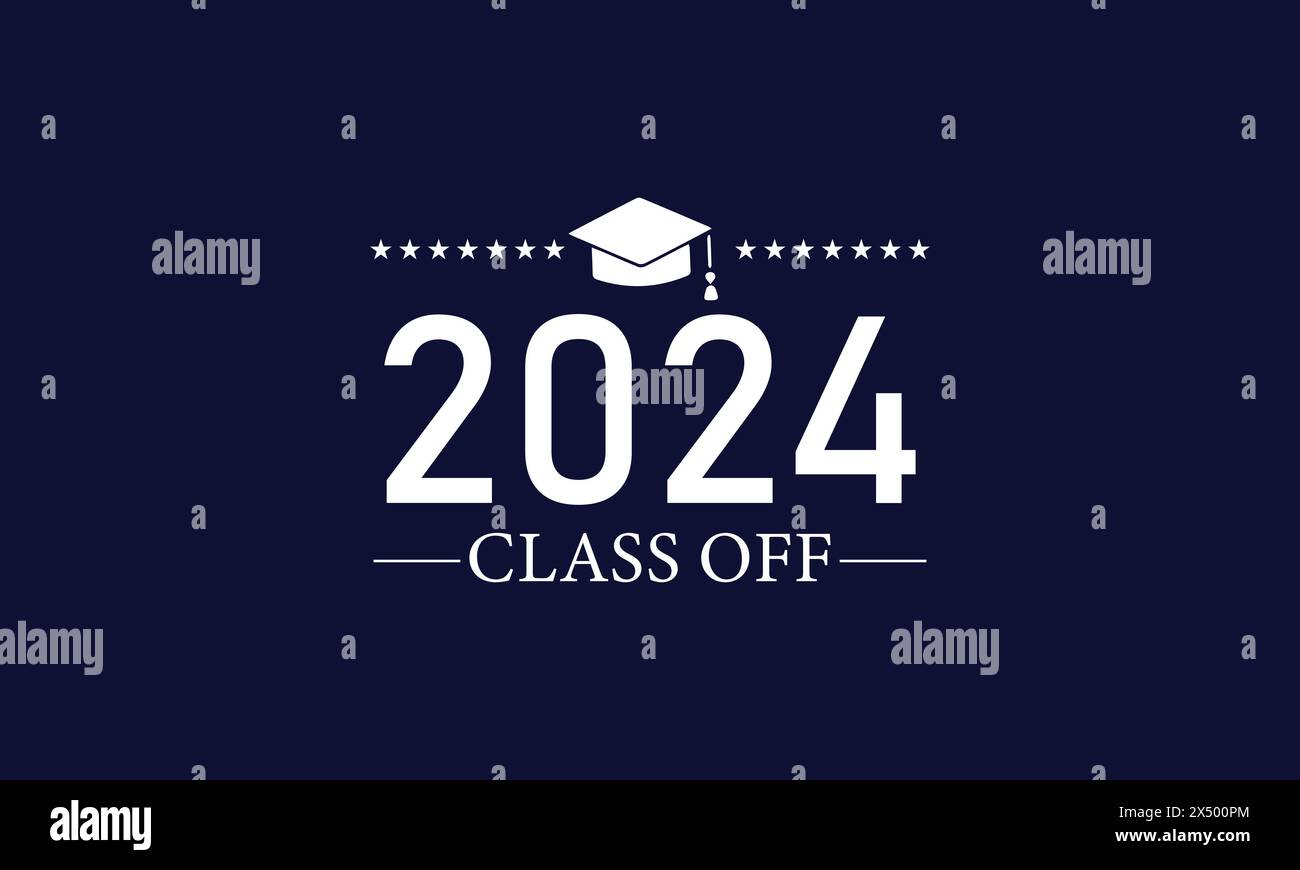 Success Text Illustration Design for the Graduating Class of 2024 Stock ...