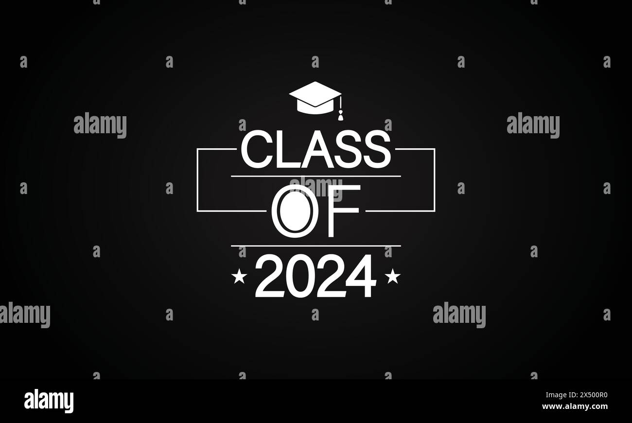 Success Text Illustration Design for the Graduating Class of 2024 Stock ...