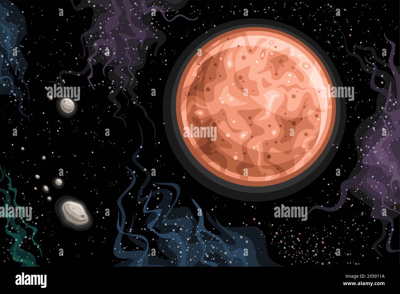 Deimos in space hi-res stock photography and images - Alamy