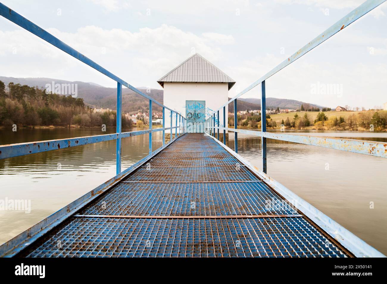 Building on artificial water reservoir. Water management, monitoring ...
